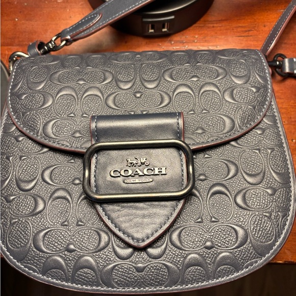 Coach | Bags | Coach Black Crossbody Bag With Signature Embossed Design ...